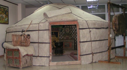 mongolische historische Jurte (Ger)